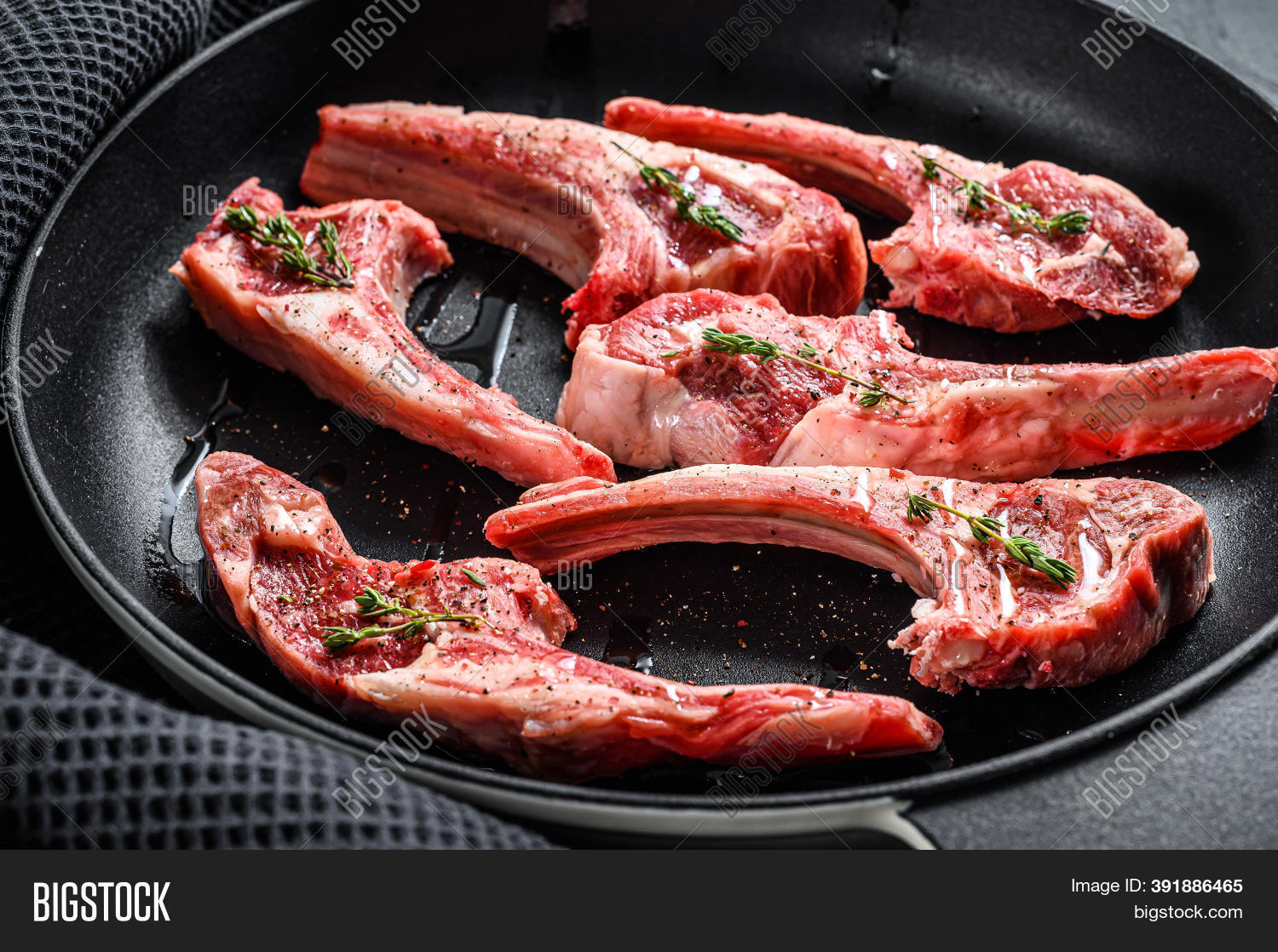 Rack Lamb , Raw Meat Image & Photo (Free Trial) | Bigstock