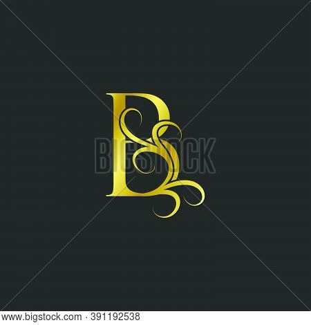 Golden B Letter Vector & Photo (Free Trial) | Bigstock