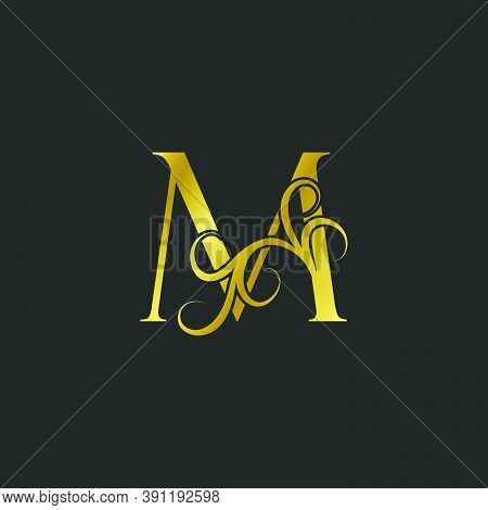 Golden M Letter Vector & Photo (Free Trial) | Bigstock