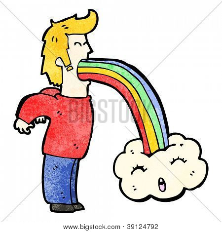 Cartoon Man Vomiting Vector & Photo (Free Trial) | Bigstock