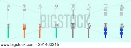 Set Cable Rj45 Icon Vector & Photo (Free Trial) | Bigstock