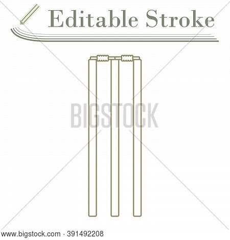 Cricket Wicket Icon. Vector & Photo (Free Trial) | Bigstock