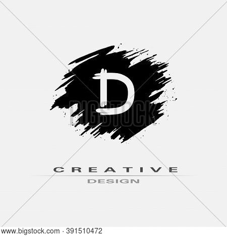 Letter D Logo Brush Vector & Photo (Free Trial) | Bigstock