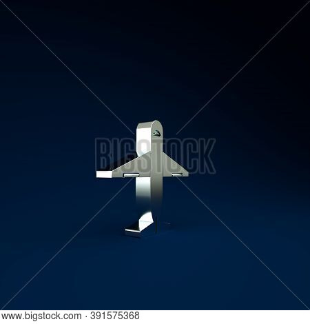 Silver Plane Icon Image & Photo (Free Trial) | Bigstock