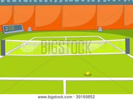 Tennis Court. Vector Vector & Photo (Free Trial) | Bigstock