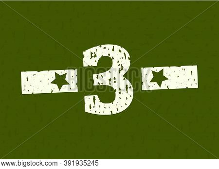 3 Badge Number Vector & Photo (Free Trial) | Bigstock