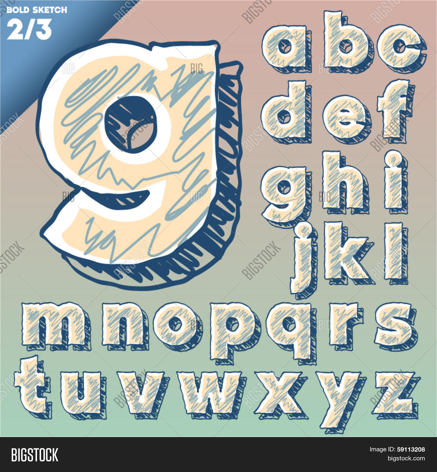 Sketch Alphabet. Vector & Photo (Free Trial) | Bigstock