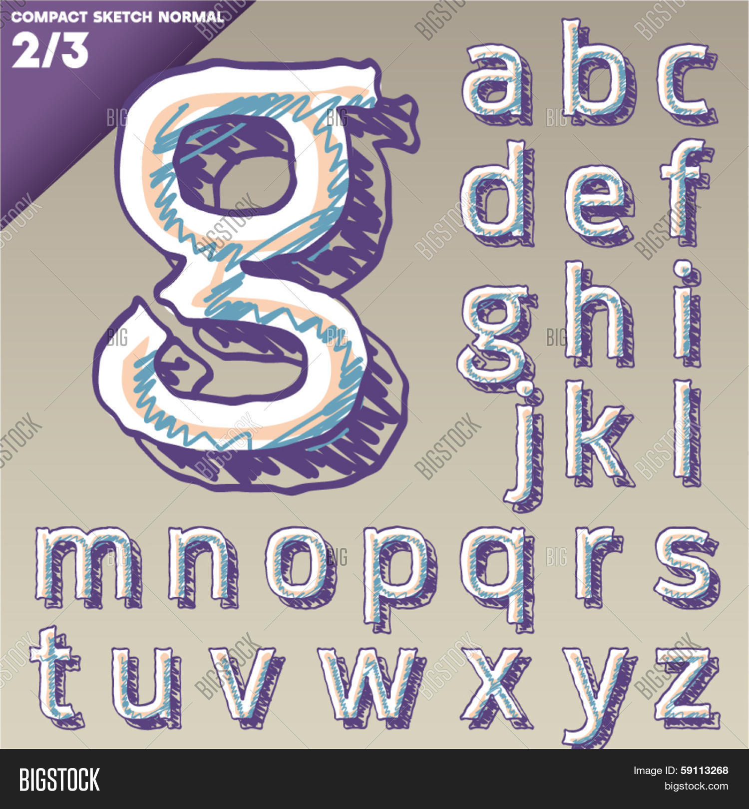 Sketch Alphabet. Vector & Photo (Free Trial) | Bigstock