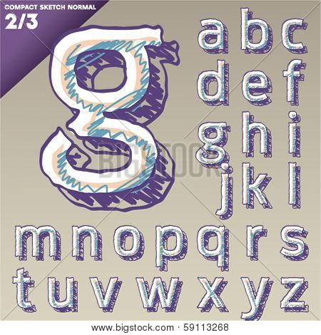 Sketch Alphabet. Vector & Photo (Free Trial) | Bigstock