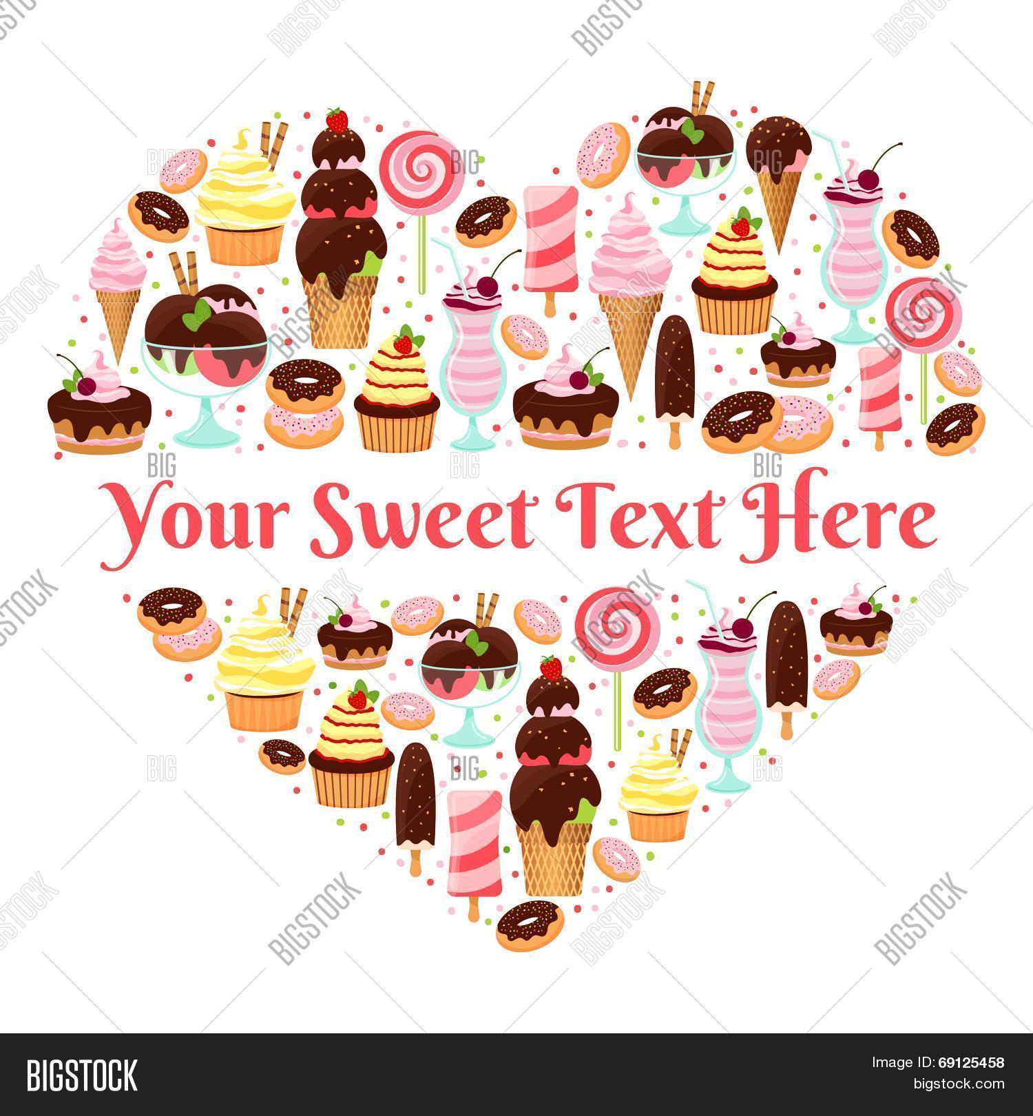 Love Sweets Heart Vector & Photo (Free Trial) | Bigstock