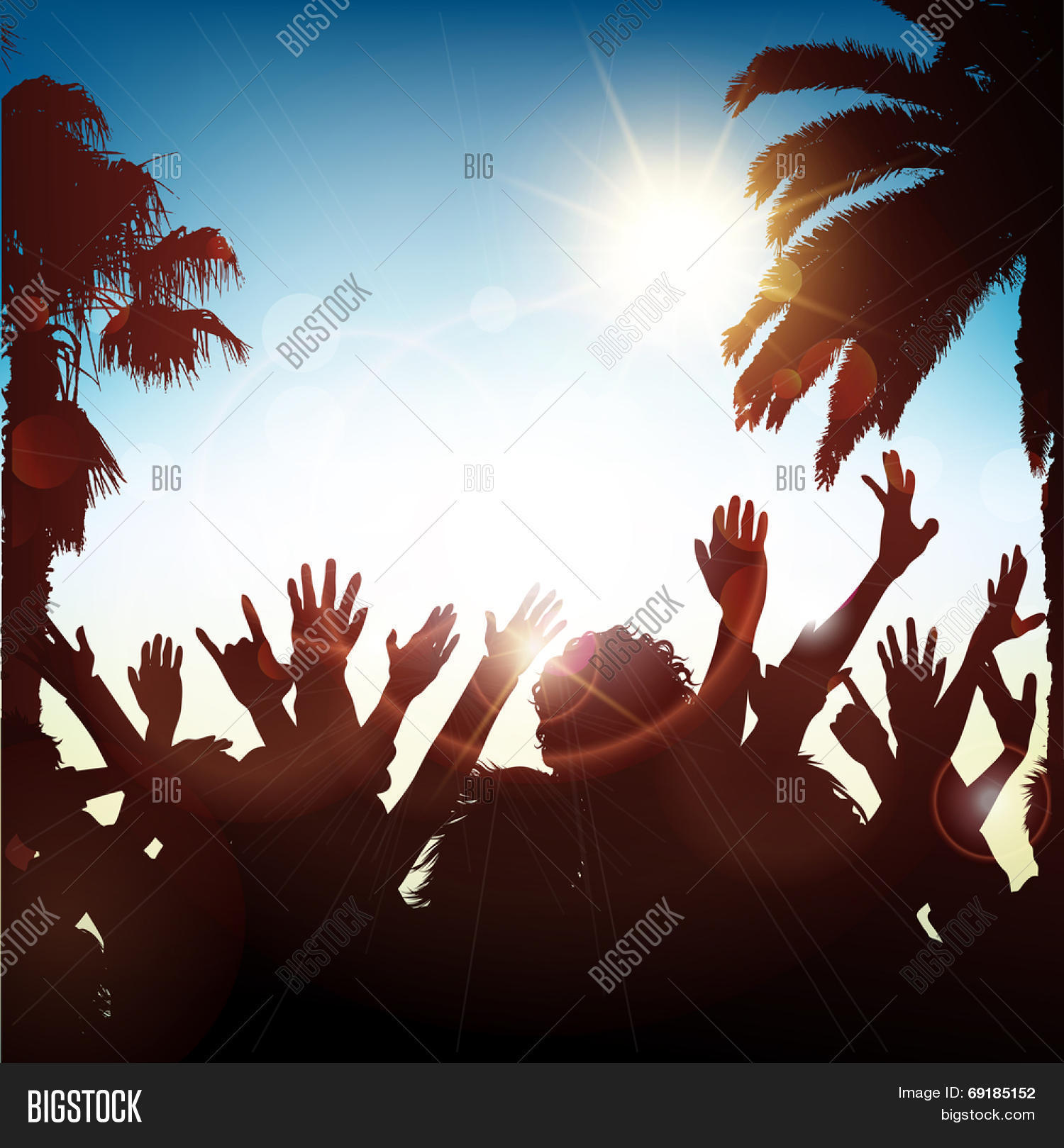 Silhouette Party Vector & Photo (Free Trial) | Bigstock
