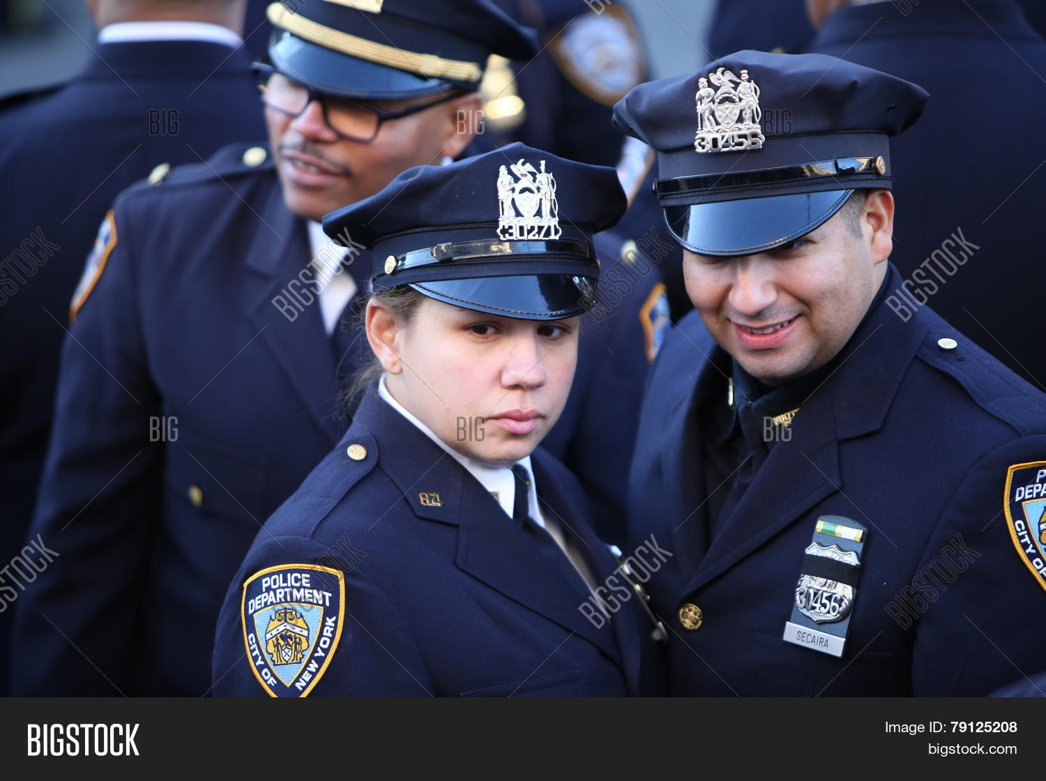 NYPD Officers Black Image & Photo (Free Trial) | Bigstock