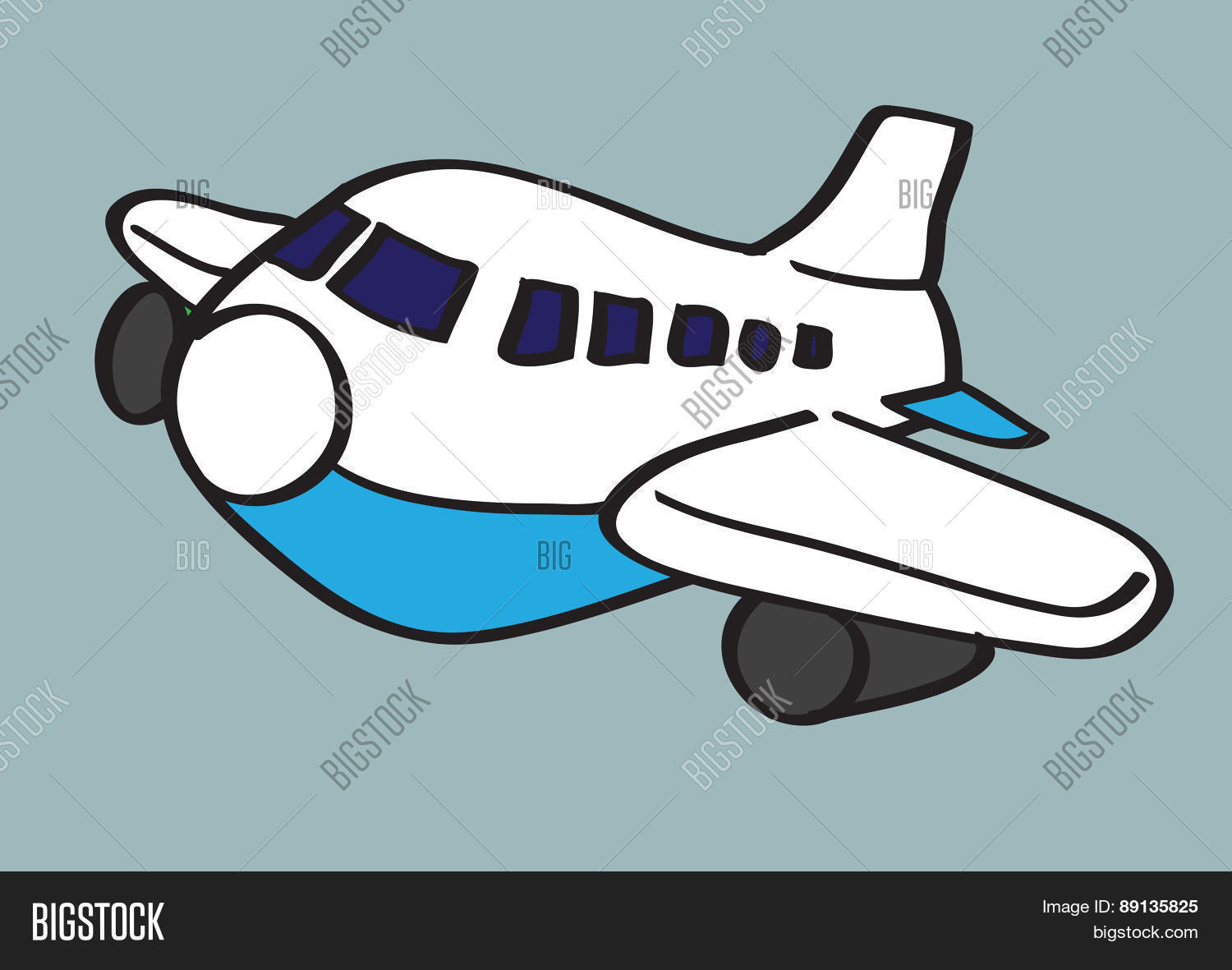 Airplane Vector Vector & Photo (Free Trial) | Bigstock