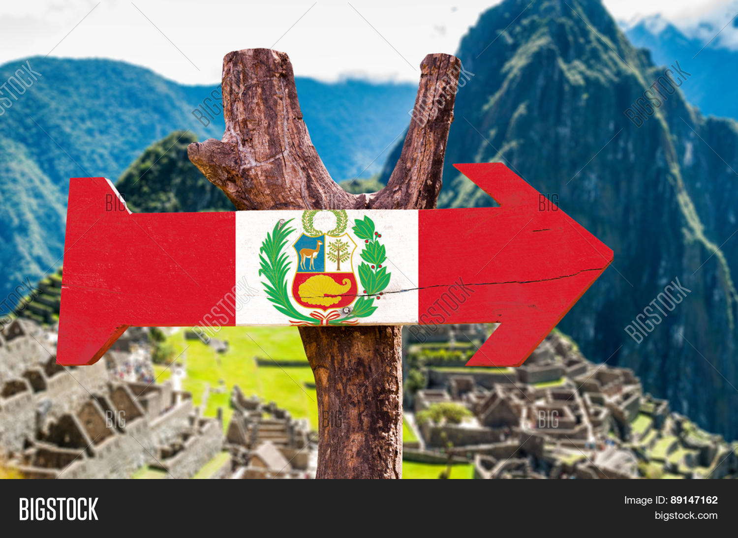 Peru Flag Wooden Sign Image & Photo (Free Trial) | Bigstock