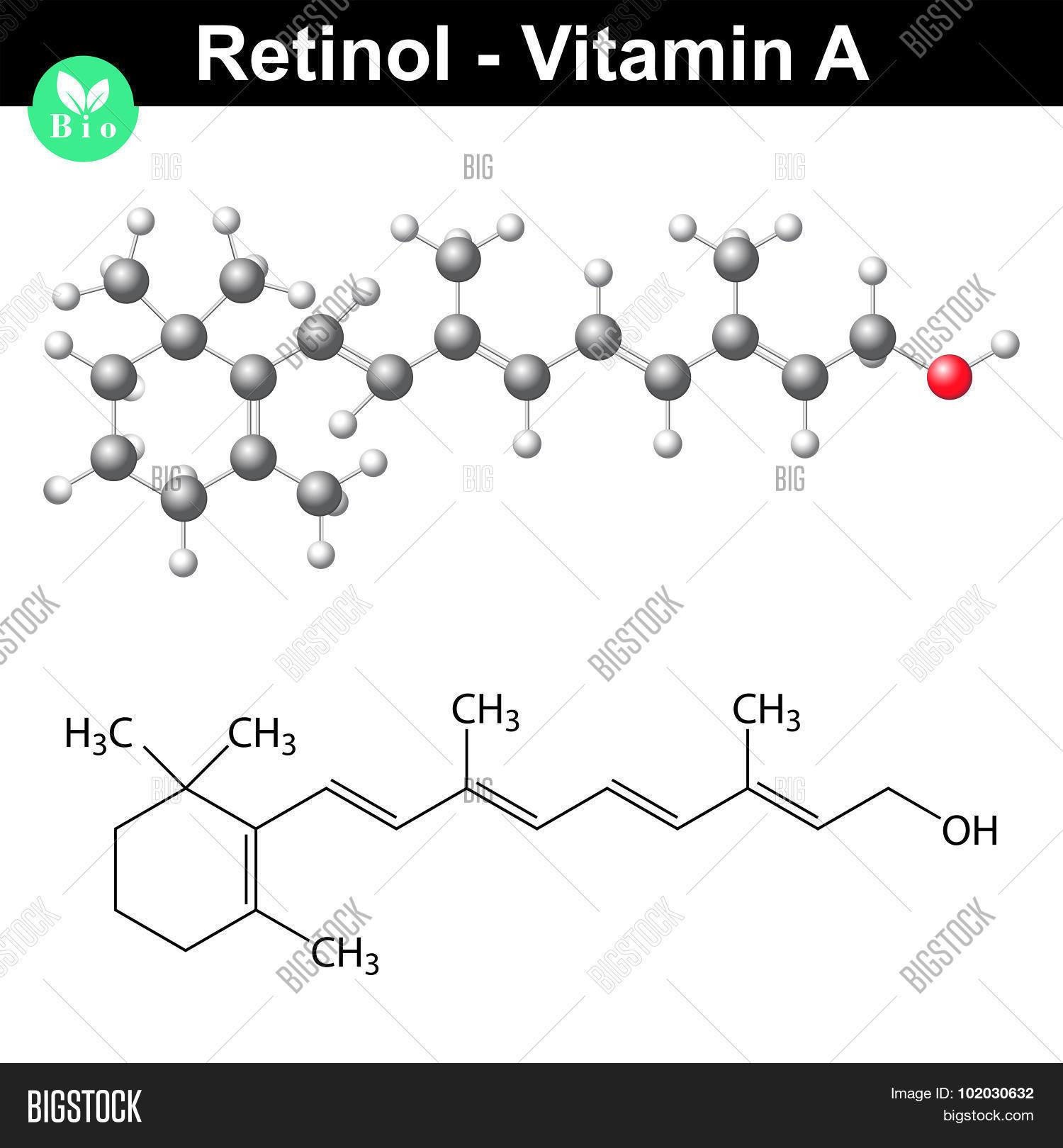 Retinol Structural Vector & Photo (Free Trial) | Bigstock