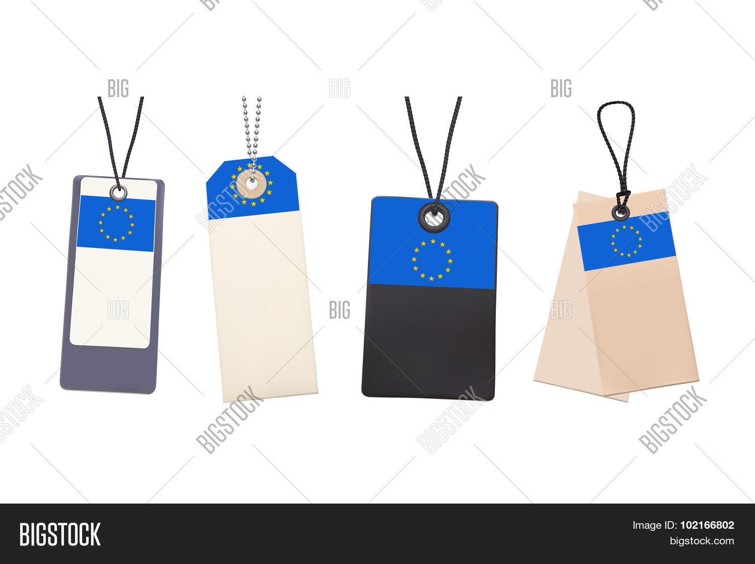 Set Blank Price Tags Vector & Photo (Free Trial) | Bigstock