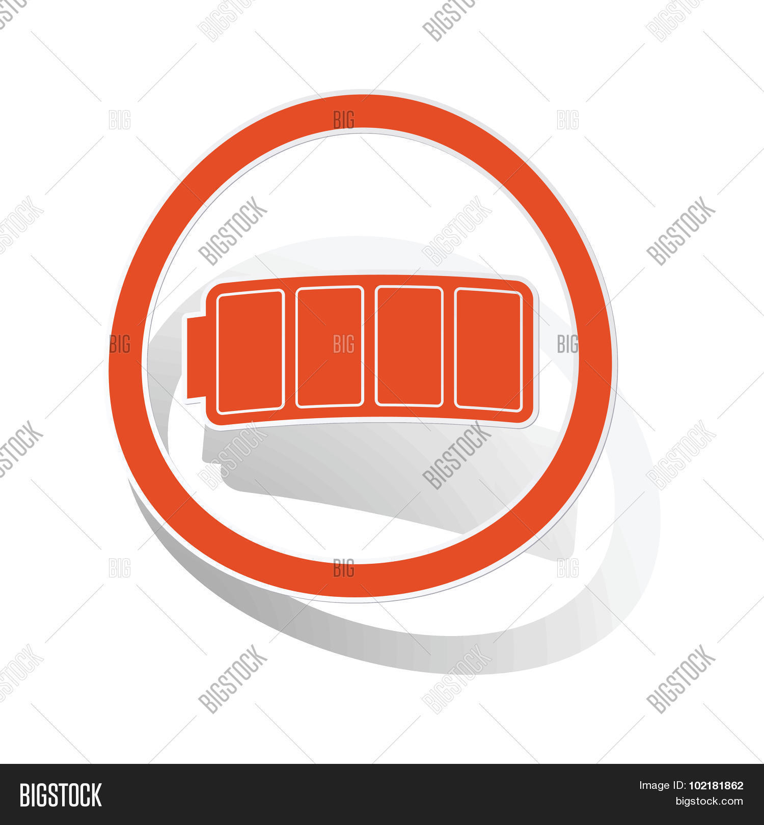 Full Battery Sign Vector & Photo (Free Trial) | Bigstock