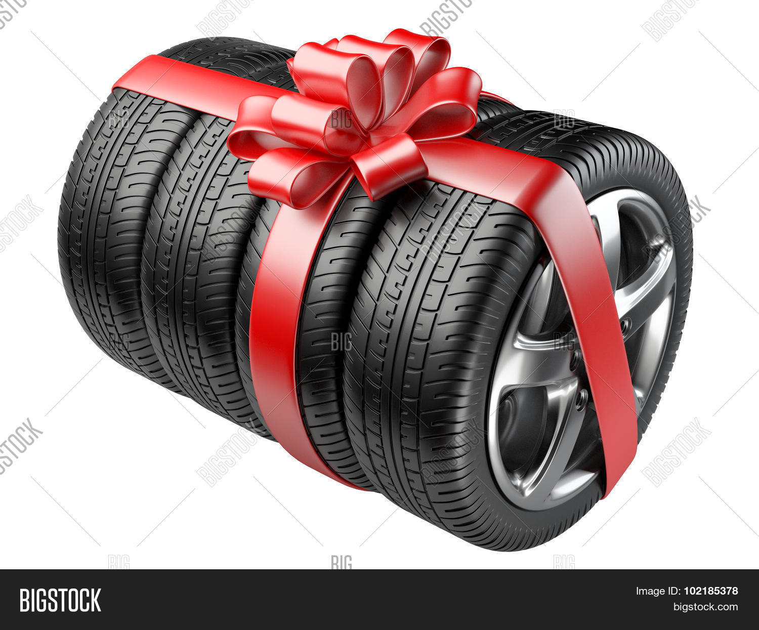 Gift Set Tyres Wrapped Image & Photo (Free Trial) | Bigstock