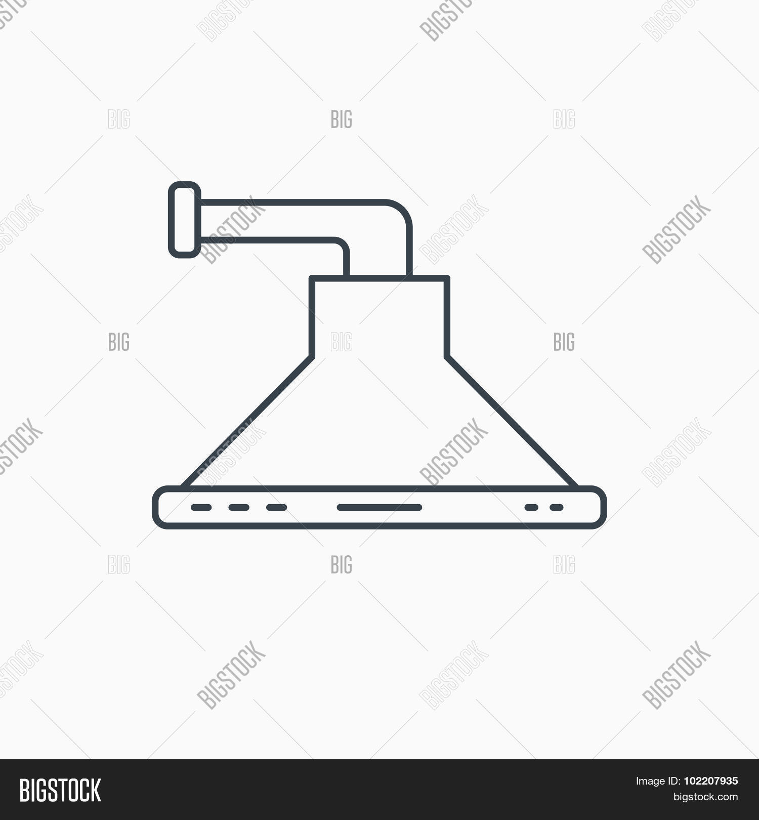 Kitchen Hood Icon. Vector & Photo (Free Trial) | Bigstock