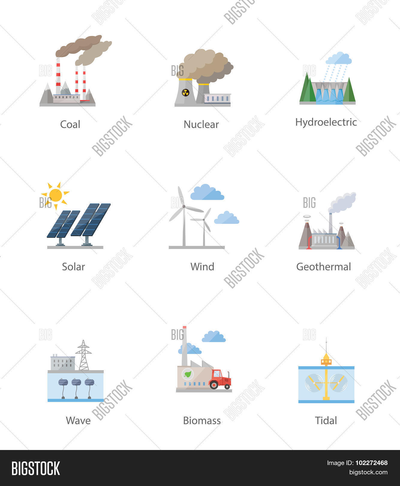 Power Plant Icon Vector & Photo (Free Trial) | Bigstock