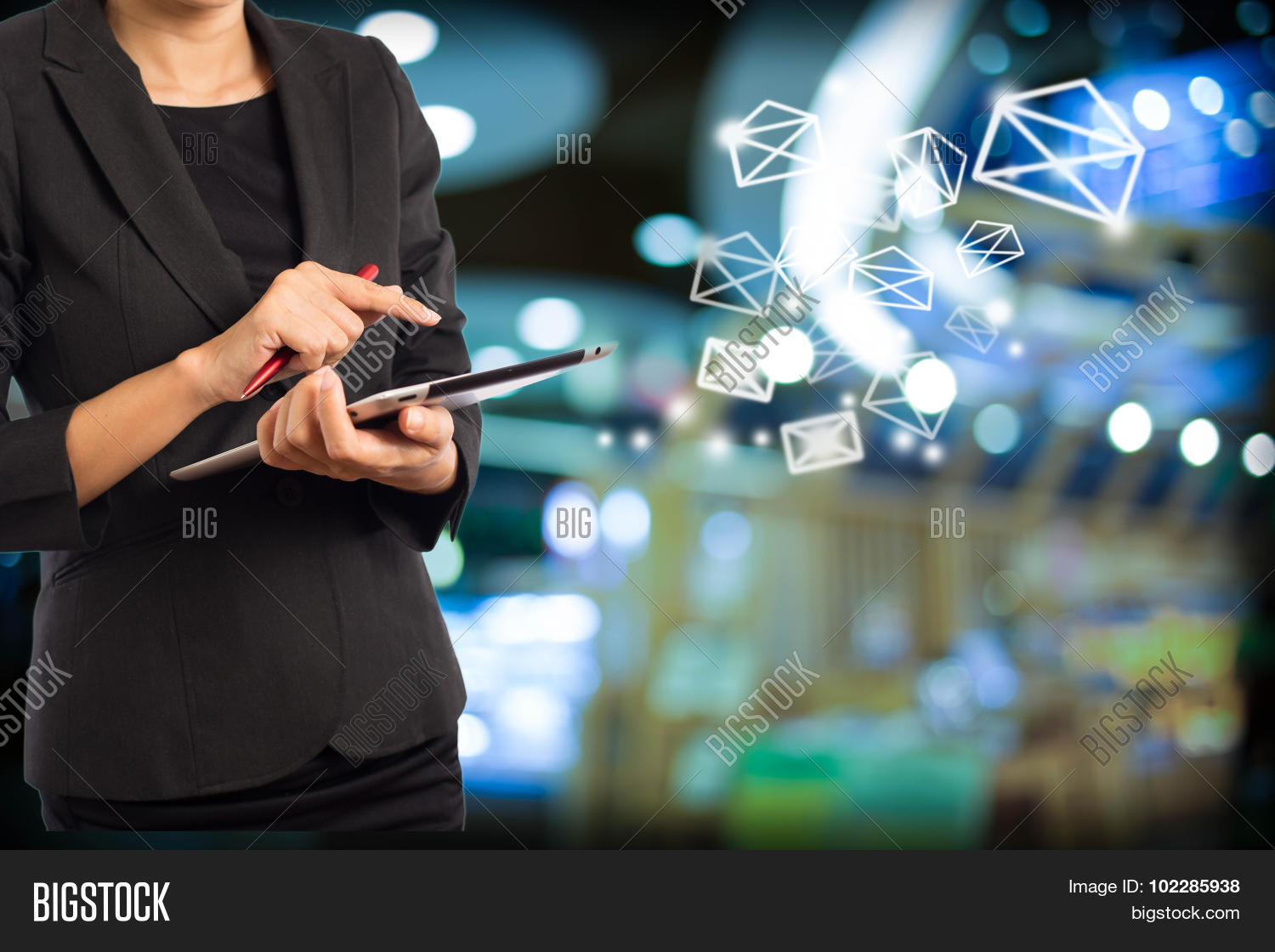 Business Woman Sending Image & Photo (Free Trial) | Bigstock