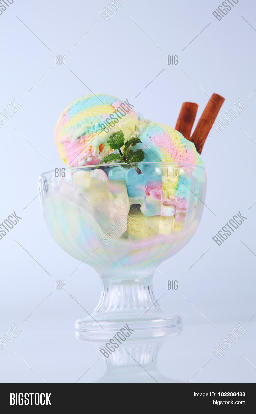 Rainbow Ice Cream Image & Photo (Free Trial) | Bigstock