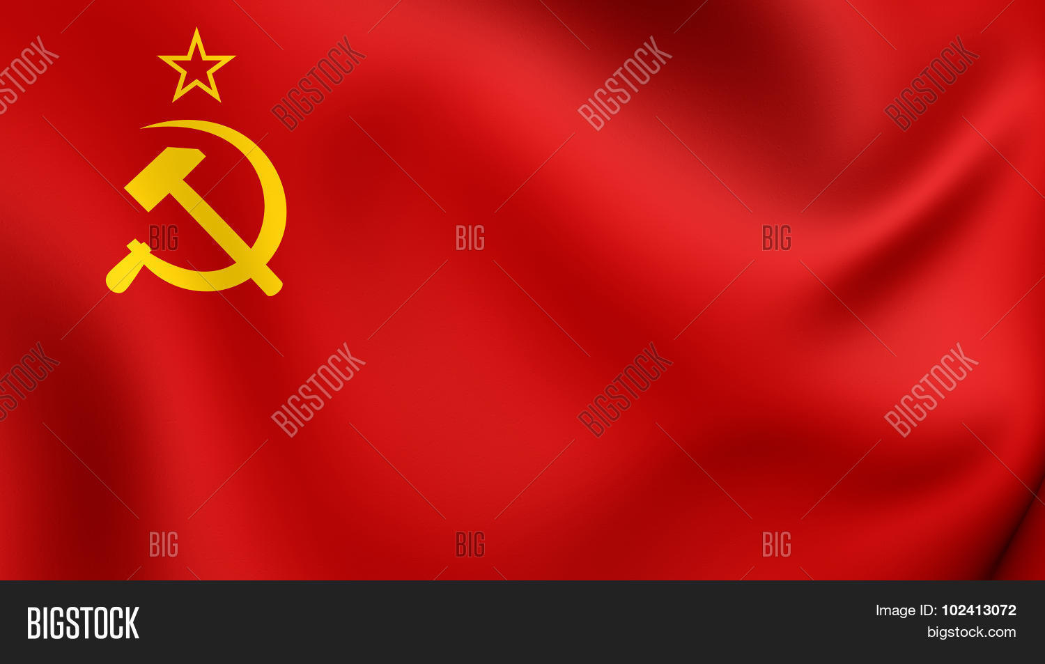 Flag Soviet Union ( Image & Photo (Free Trial) | Bigstock