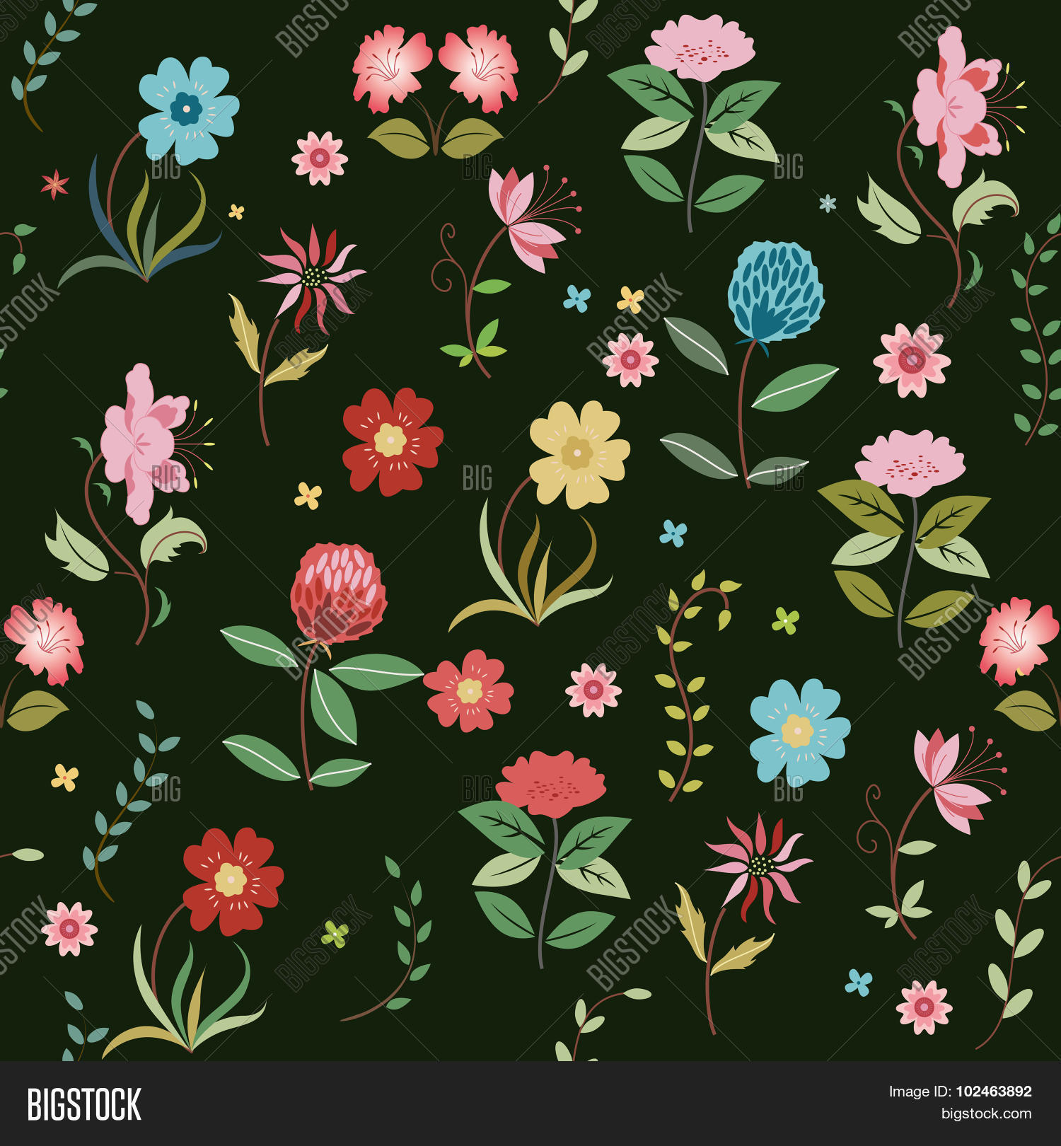 Cute Flower Vector & Photo (Free Trial) | Bigstock