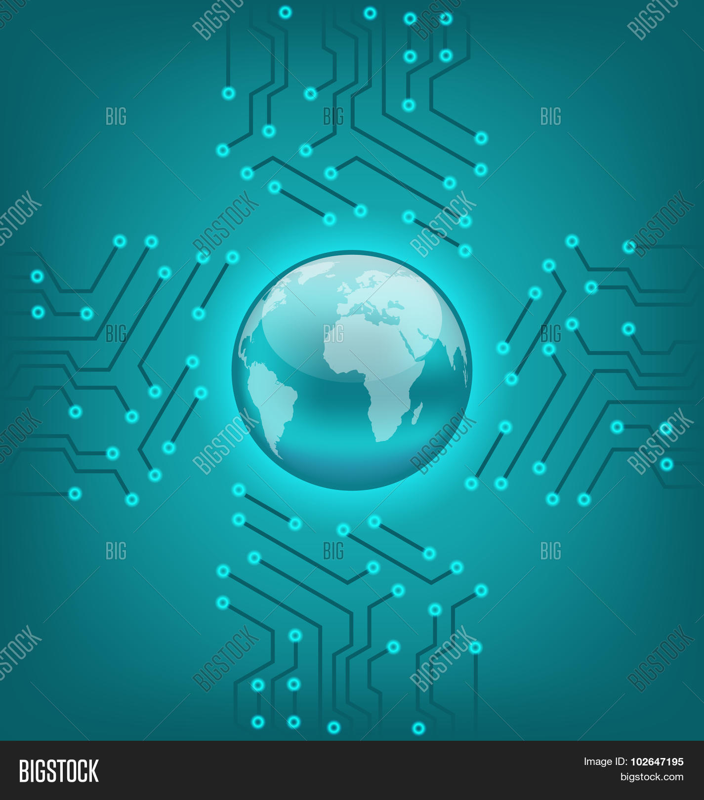 Electronic Circuit Vector & Photo (Free Trial) | Bigstock