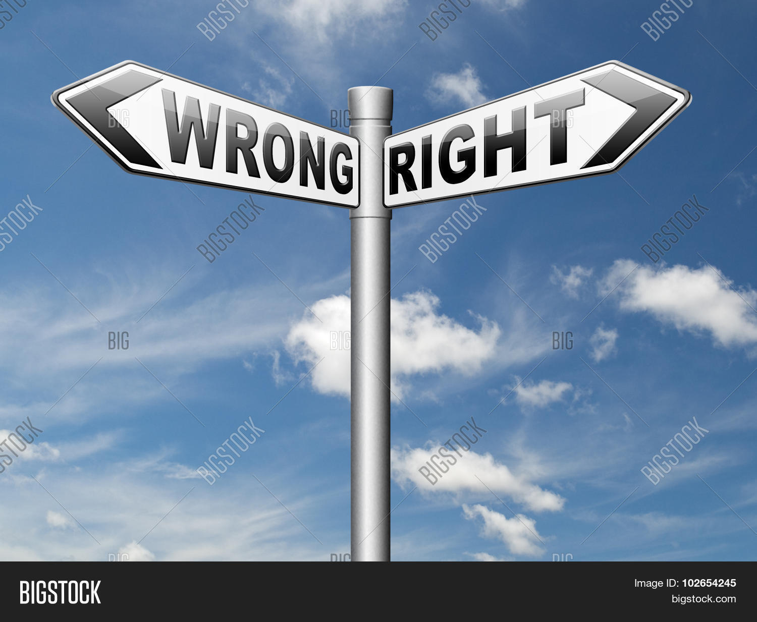 Rigth Wrong Answer Image & Photo (Free Trial) | Bigstock
