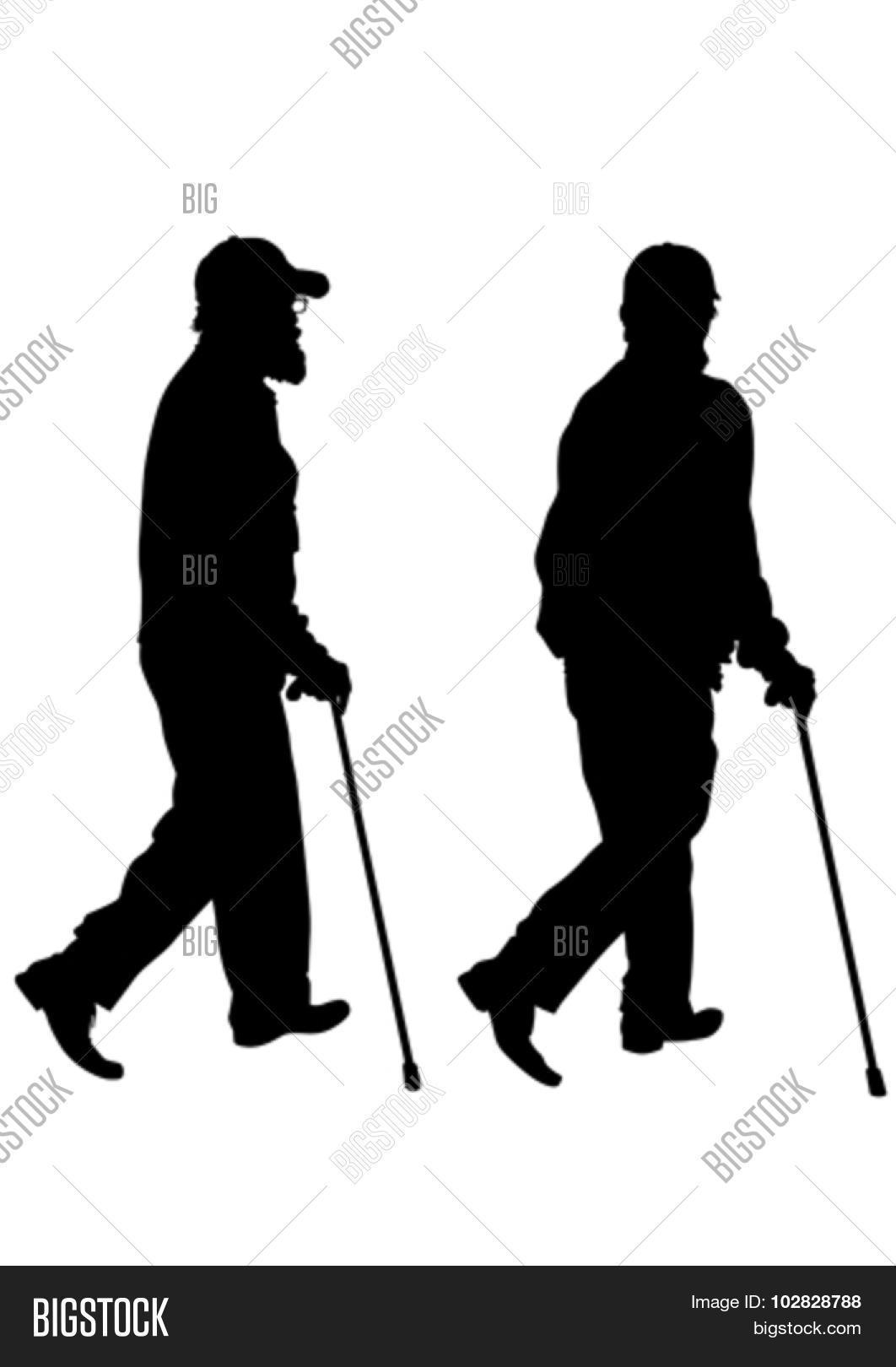 Disabled People Cane Vector & Photo (Free Trial) | Bigstock