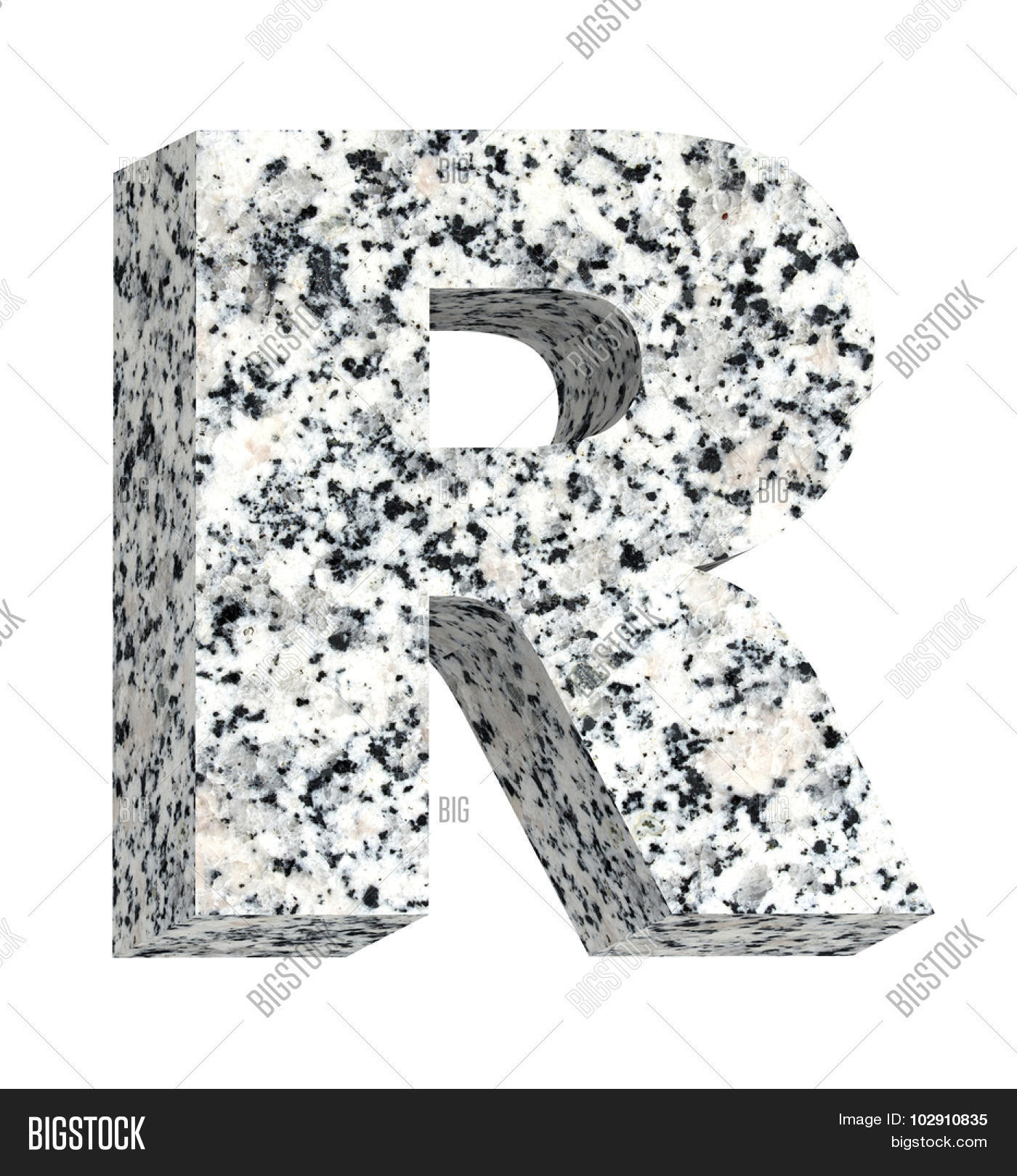 One Letter Granite Image & Photo (Free Trial) | Bigstock