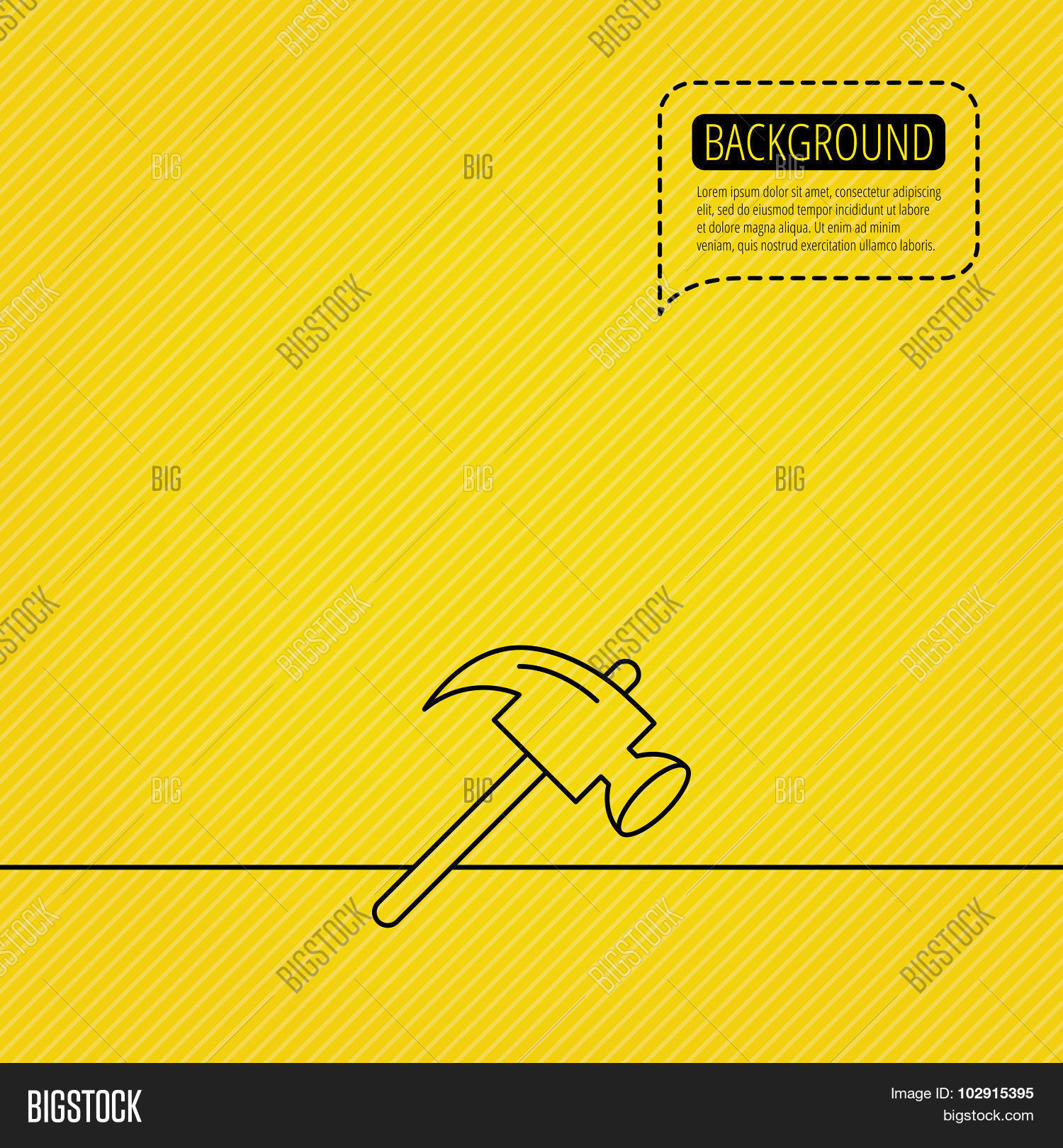 Hammer Icon. Repair Vector & Photo (Free Trial) | Bigstock
