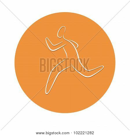 Running Man Symbol Vector & Photo (Free Trial) | Bigstock
