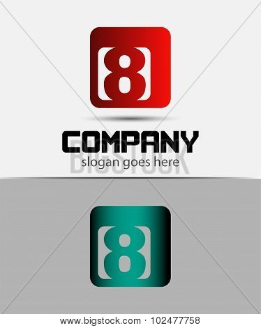Number Eight 8 Logo Vector & Photo (Free Trial) | Bigstock
