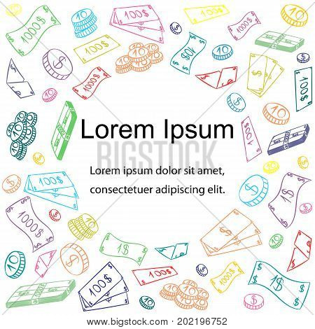 Hand Drawn Banknotes Vector & Photo (Free Trial) | Bigstock