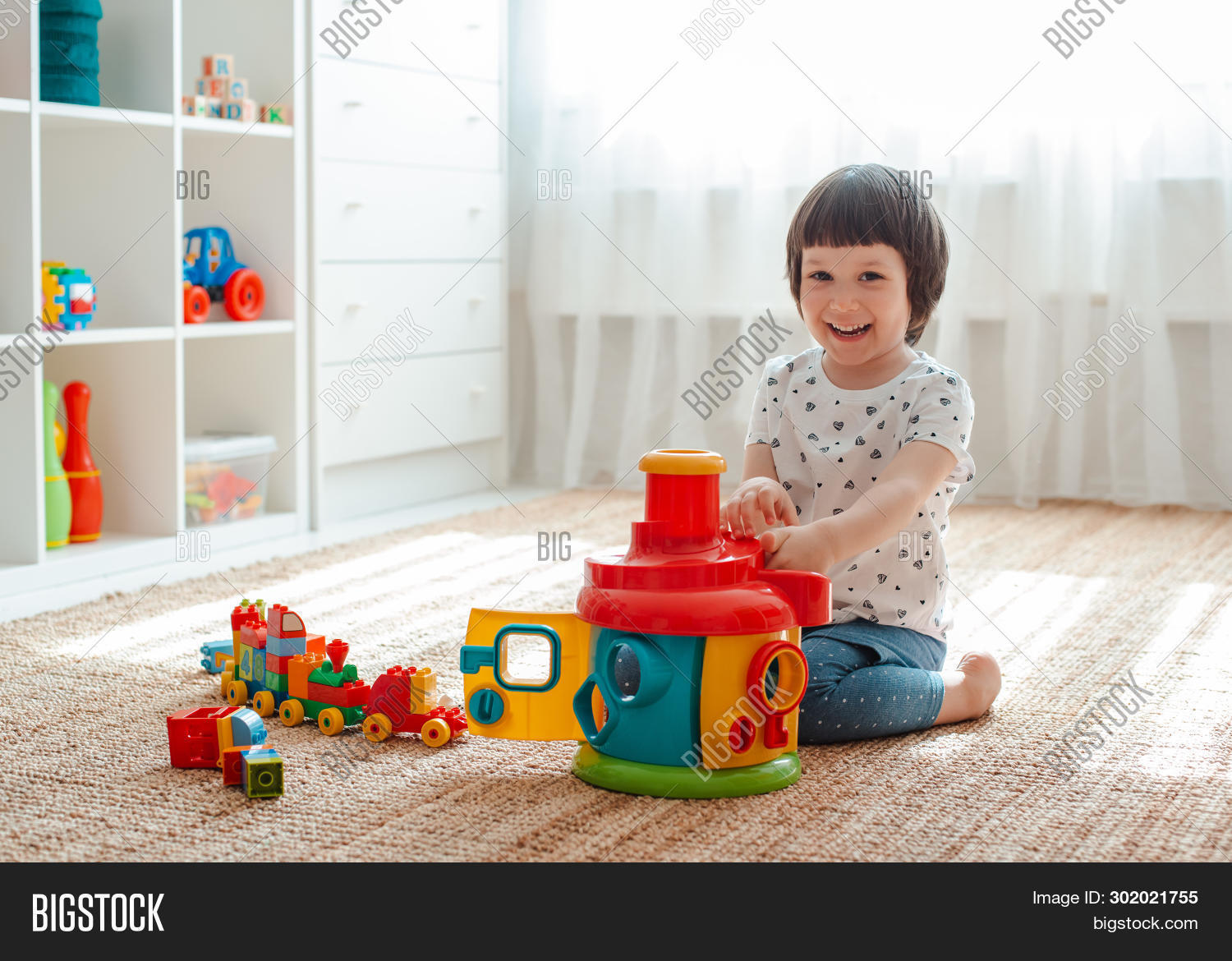 Child Playing Colorful Image & Photo (Free Trial) | Bigstock