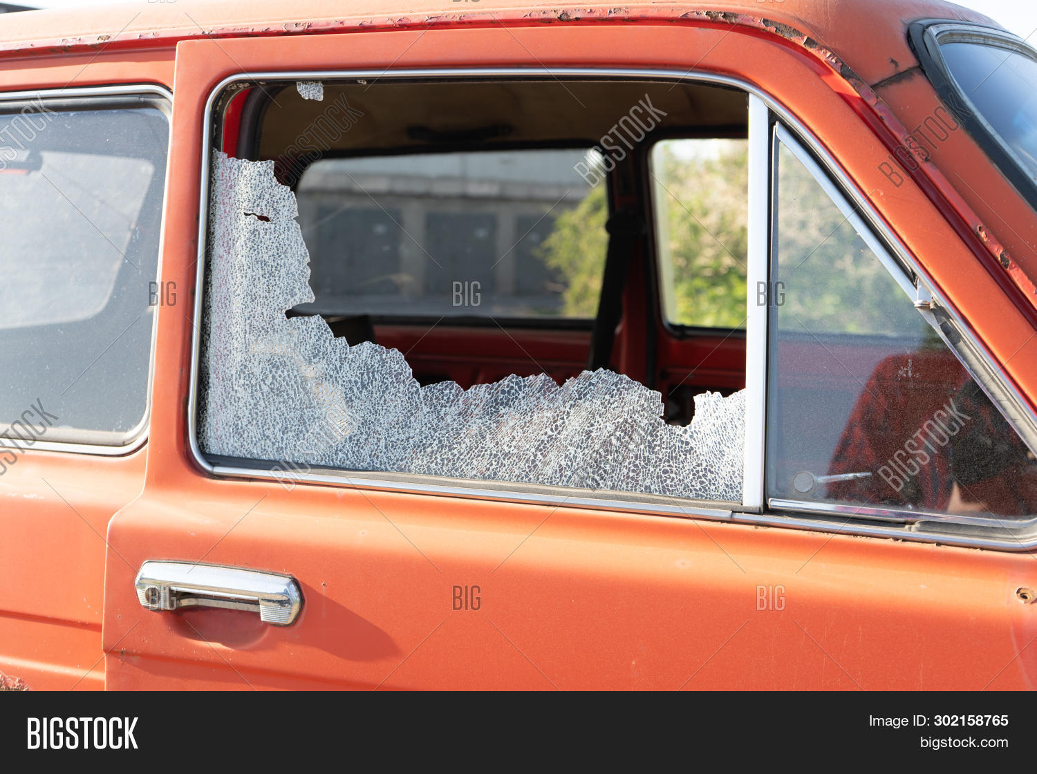Car Window Smashed By Image & Photo (Free Trial) | Bigstock