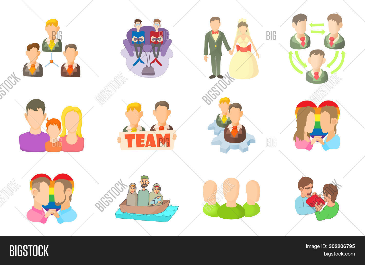 People Group Icon Set Image & Photo (Free Trial) | Bigstock
