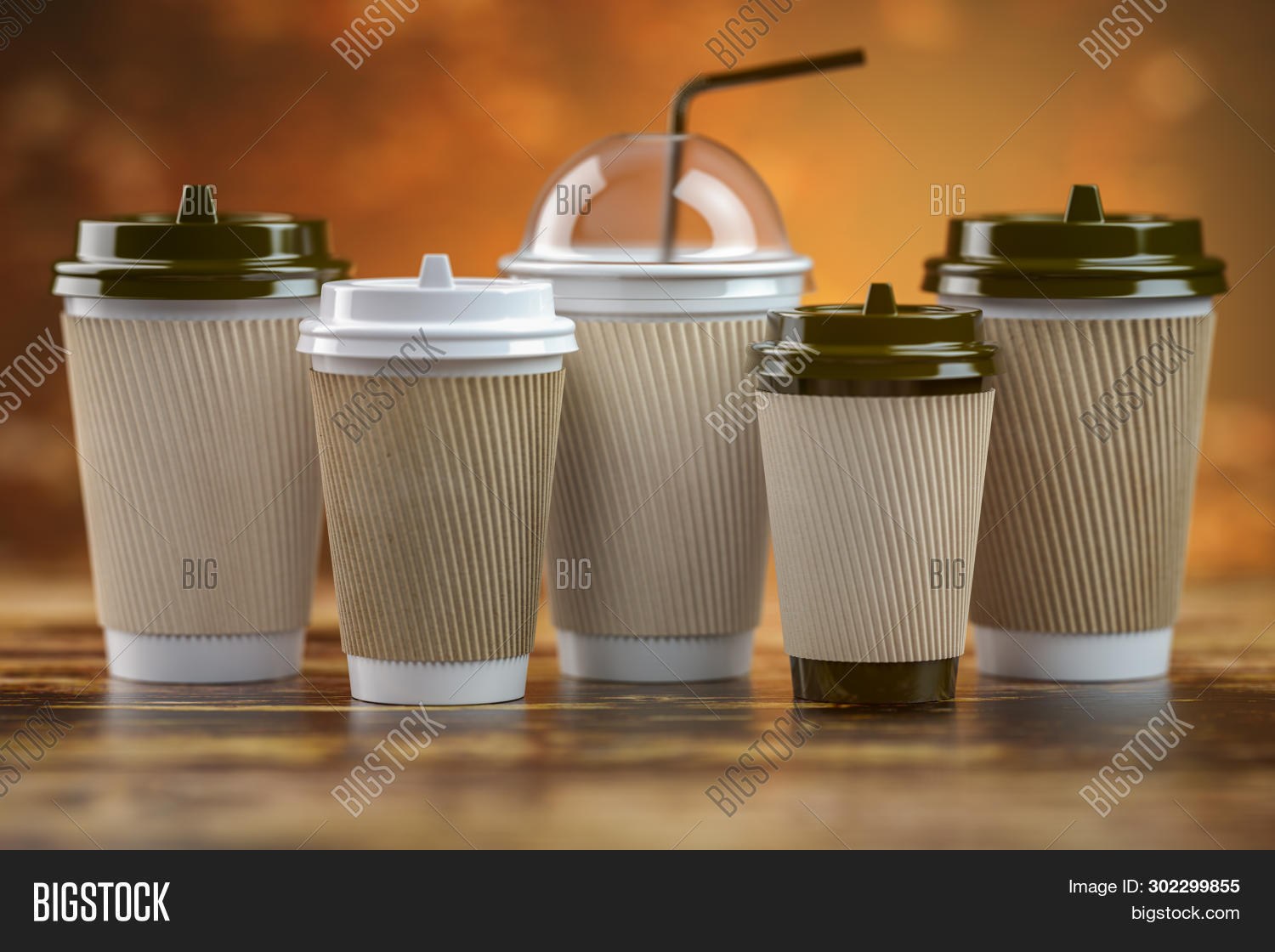 Set Coffee Paper Cups. Image & Photo (Free Trial) | Bigstock