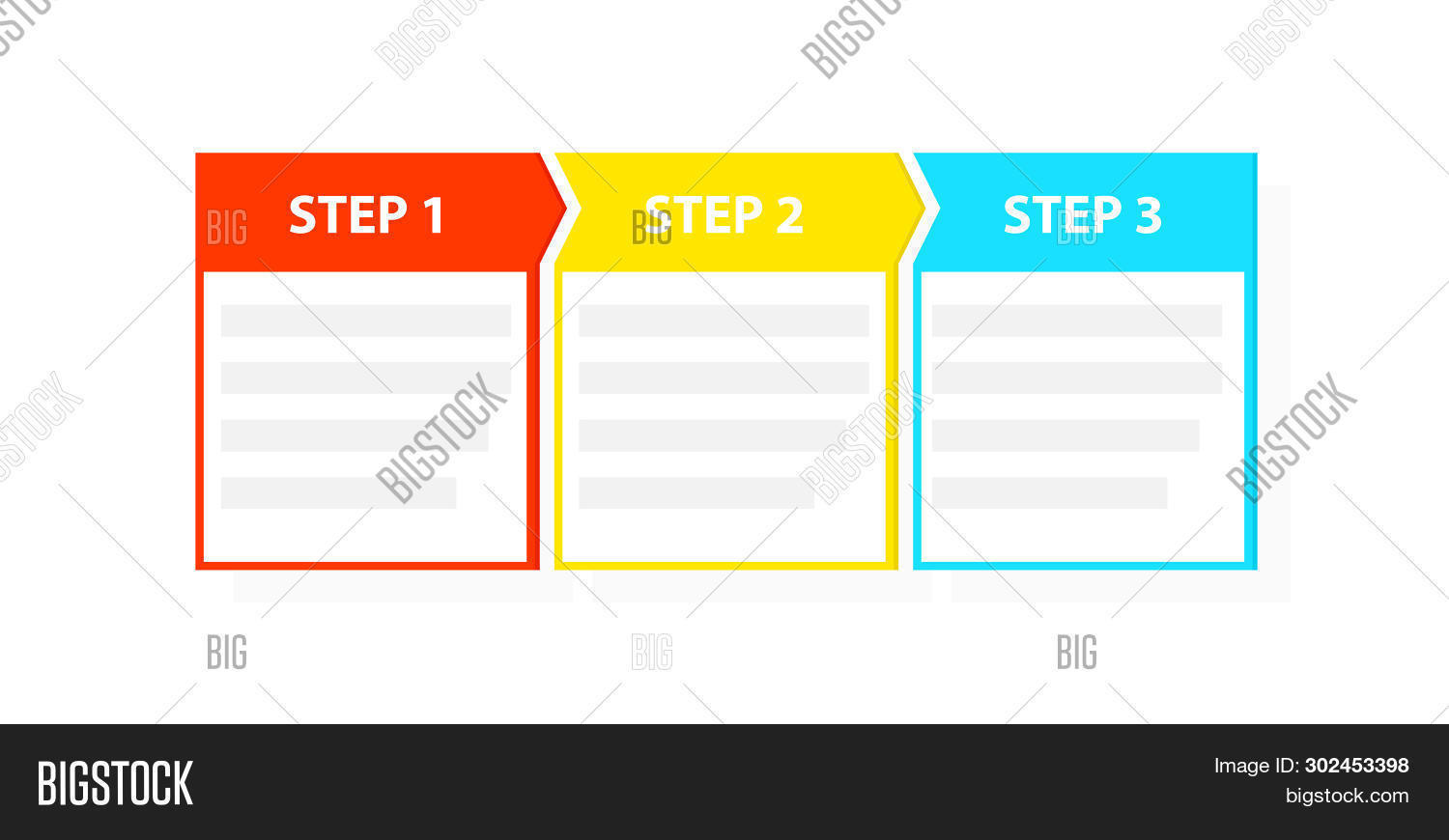 Three 3 Easy Steps Image & Photo (Free Trial) | Bigstock