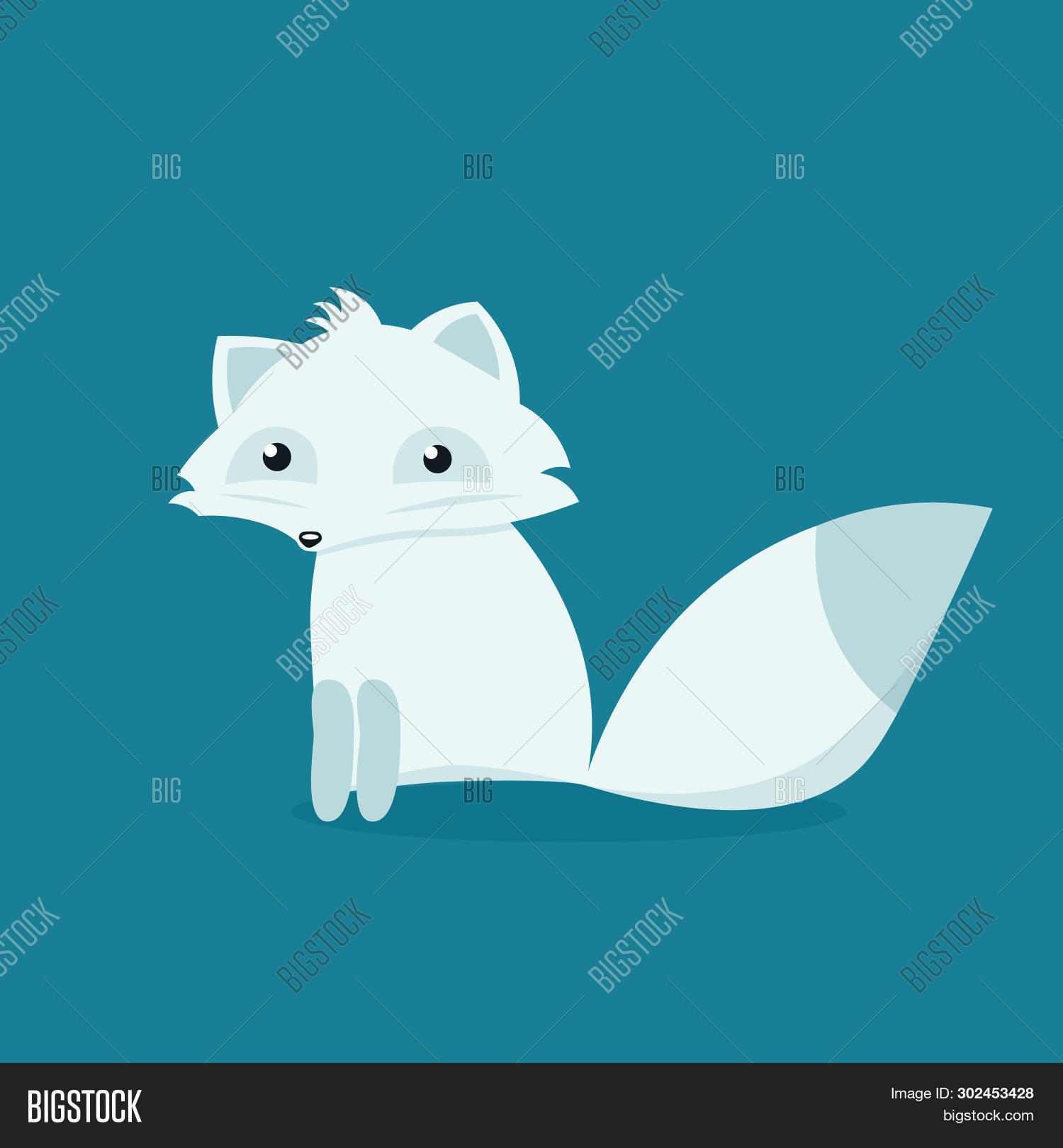 Cartoon Arctic Fox. Image & Photo (Free Trial) | Bigstock