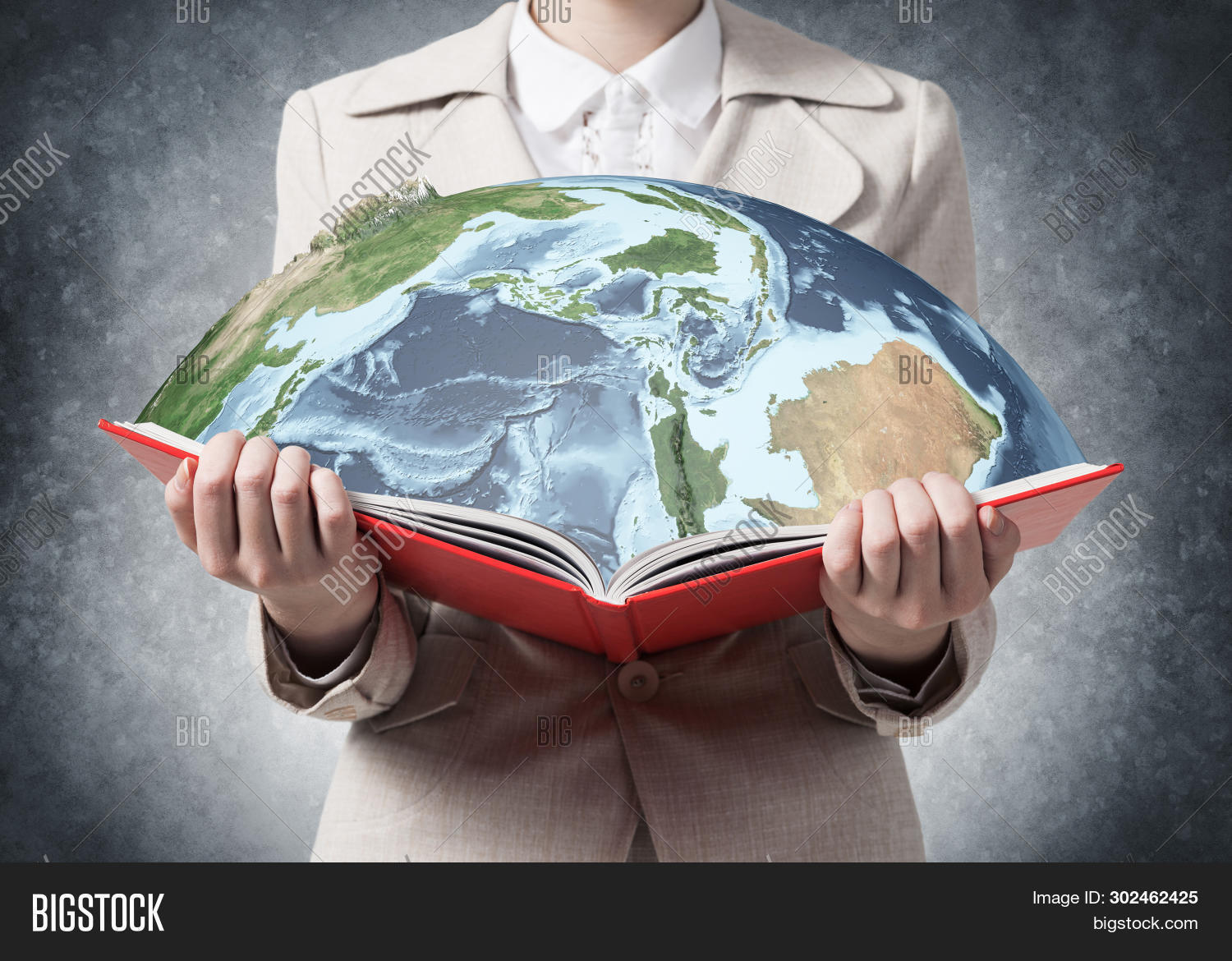 Woman Showing Earth Image & Photo (Free Trial) | Bigstock