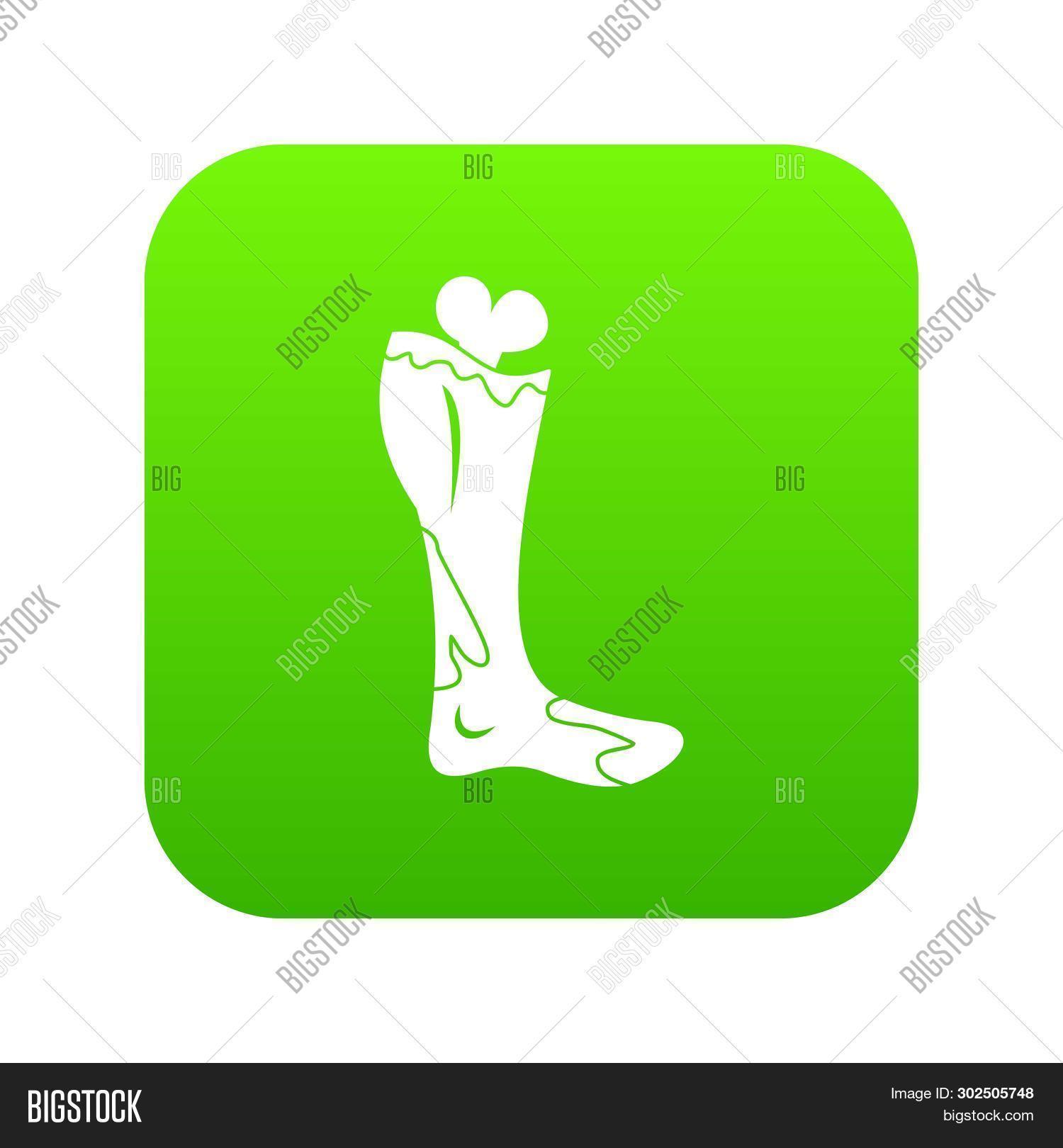 Zombie Leg Icon Image & Photo (Free Trial) | Bigstock