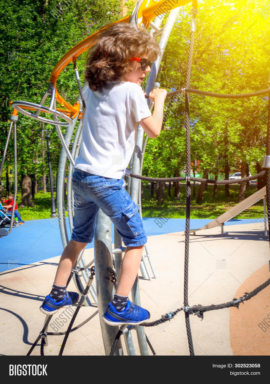 Boy Playing Playground Image & Photo (Free Trial) | Bigstock