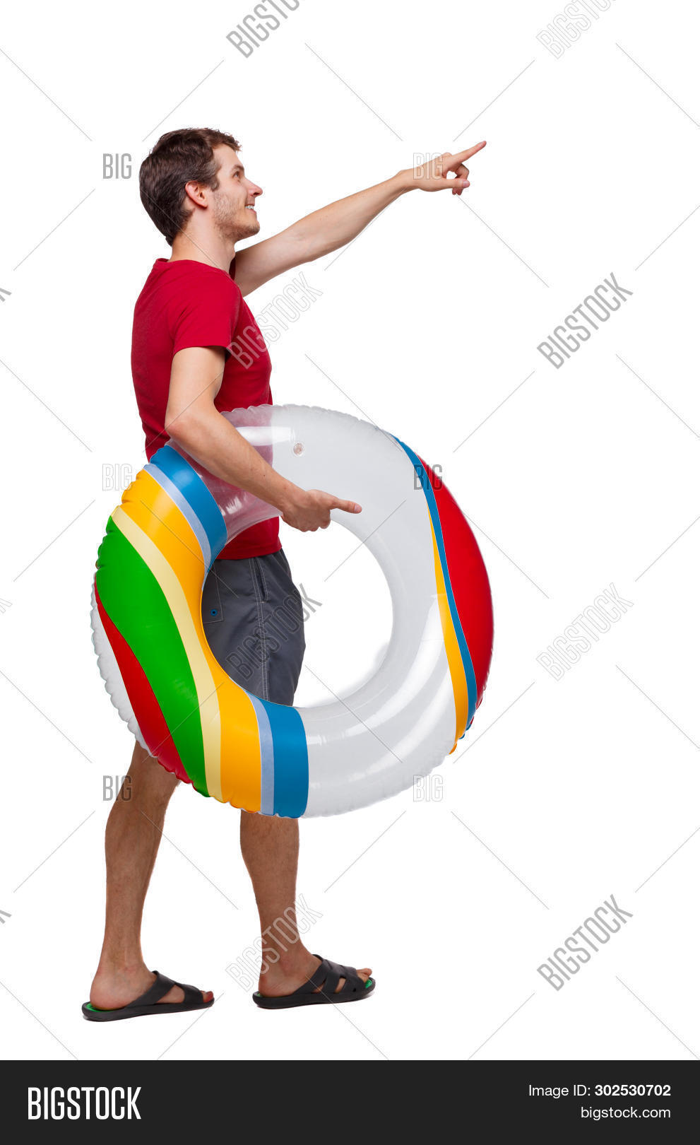 Side View Pointing Man Image & Photo (Free Trial) | Bigstock