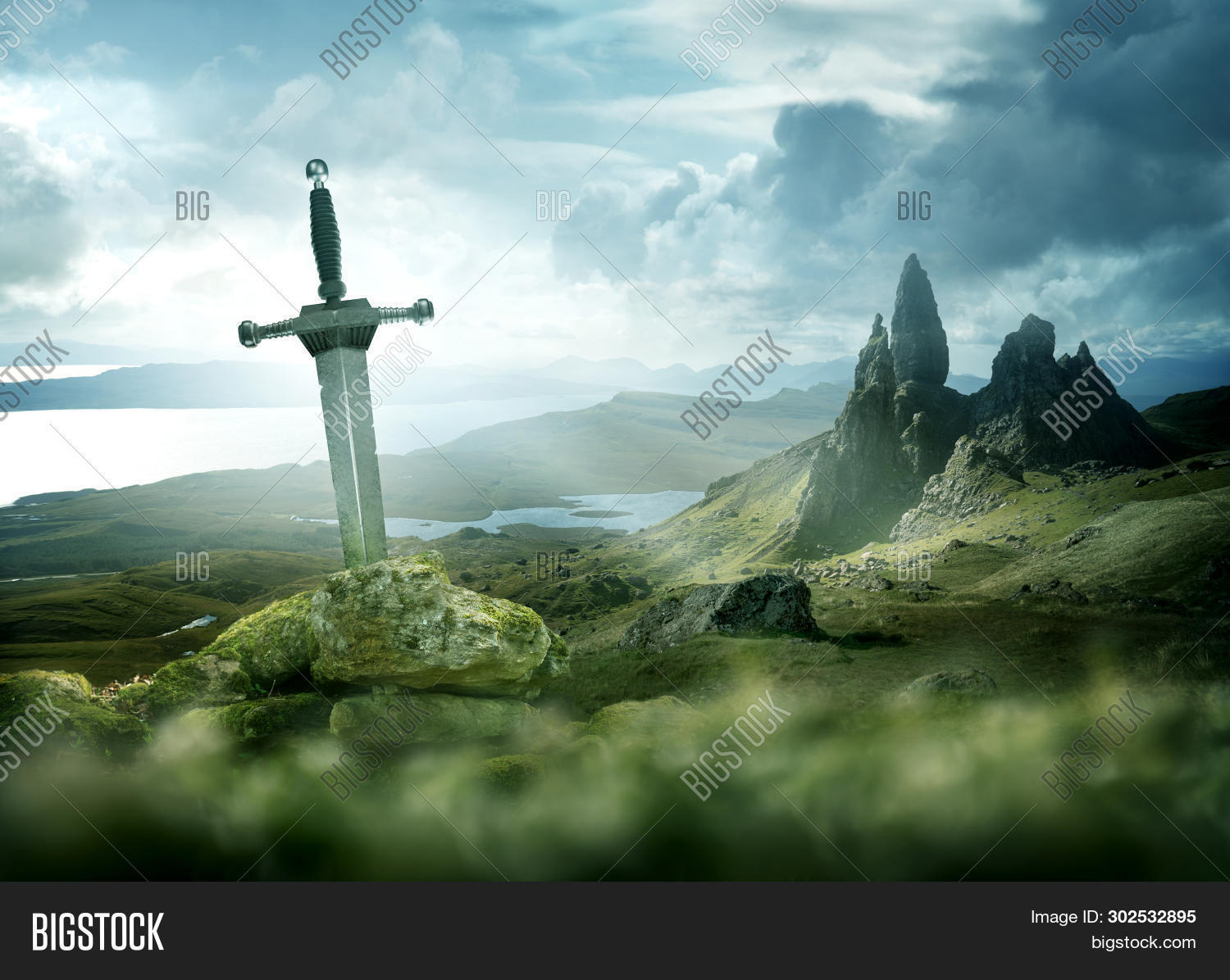 Ancient Mythical Sword Image & Photo (Free Trial) | Bigstock