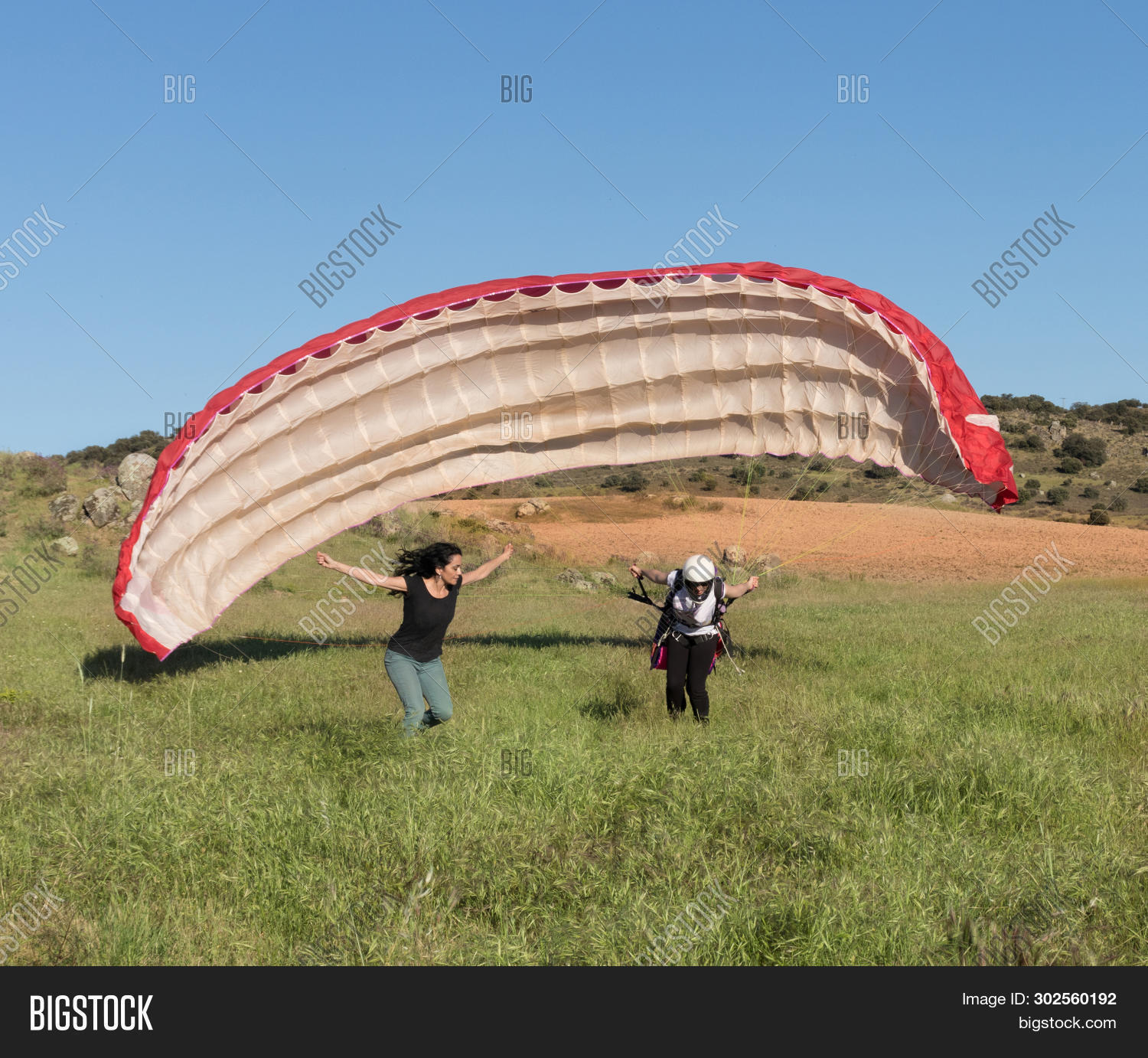 Female Pilot Landing Image & Photo (Free Trial) | Bigstock