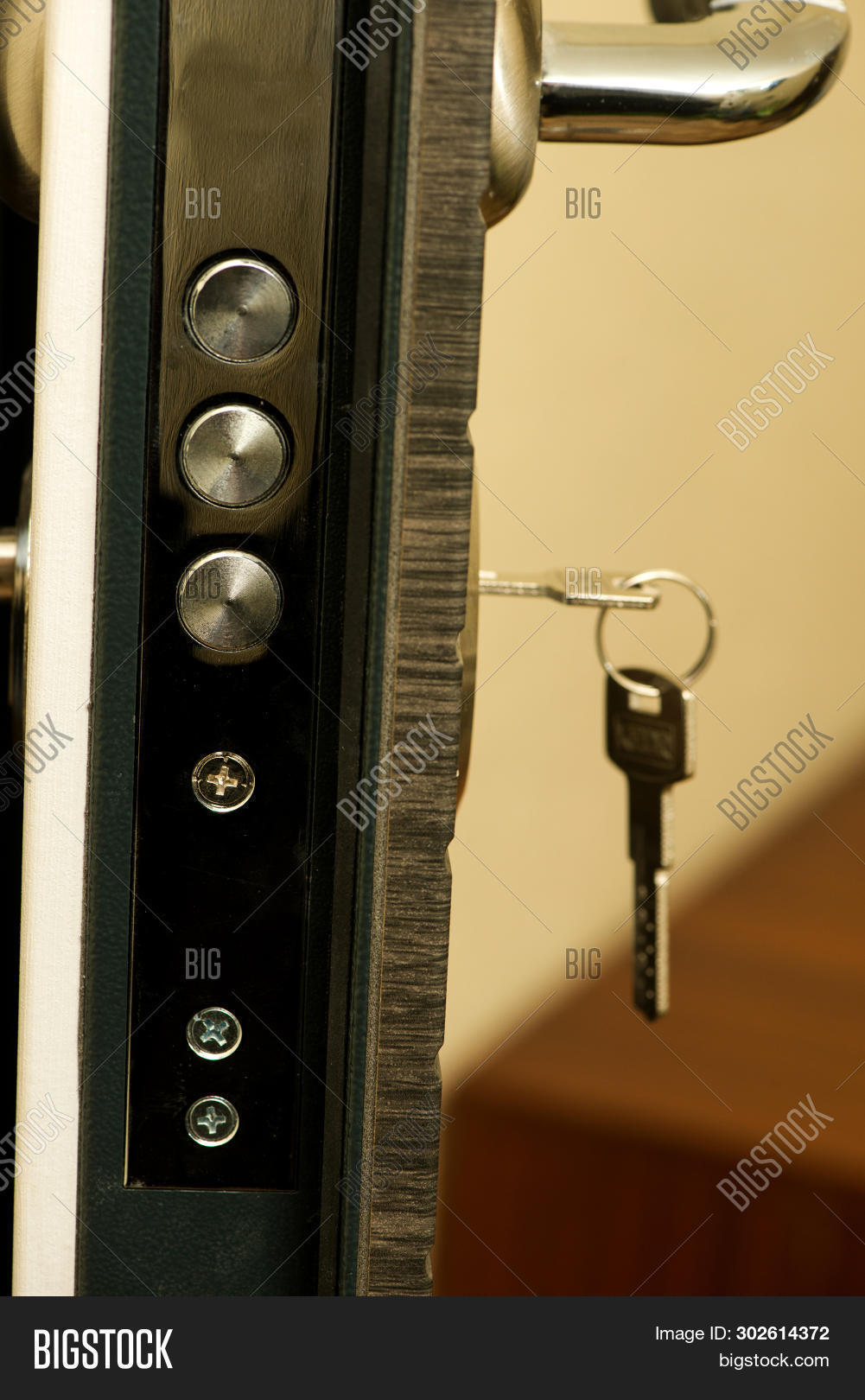 Key Door. Lock On Door Image & Photo (Free Trial) | Bigstock