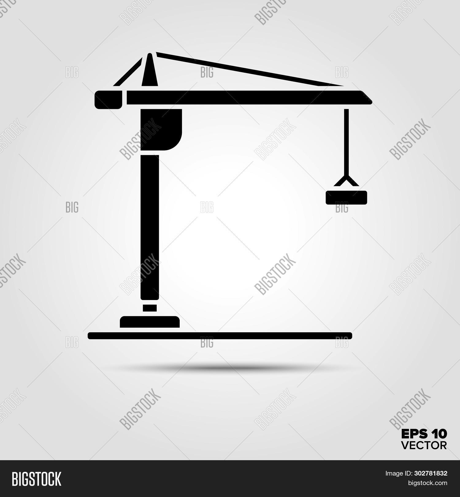 Construction Crane Vector & Photo (Free Trial) | Bigstock